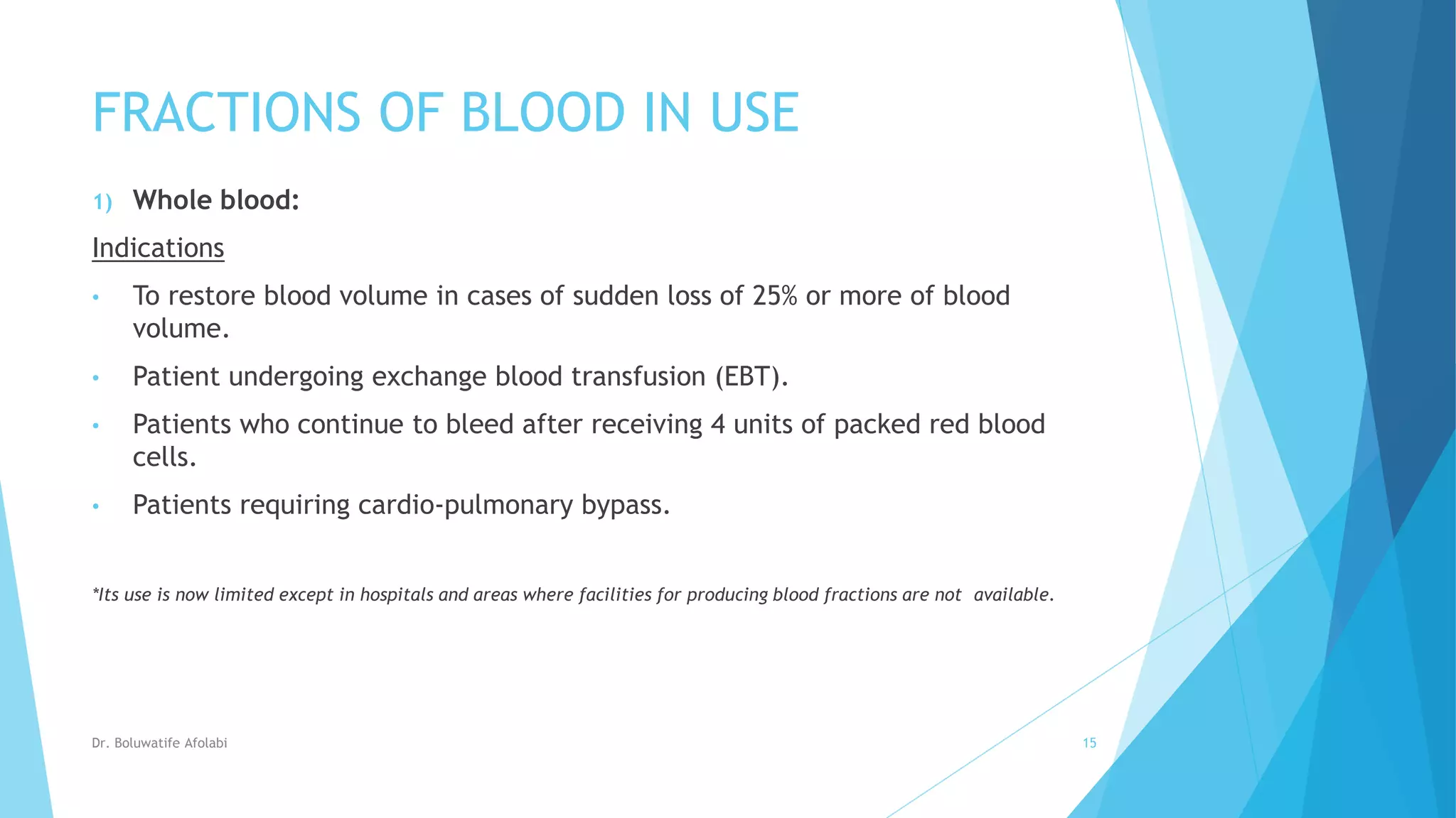 Blood Transfusion (Principles and procedure) | PPTX
