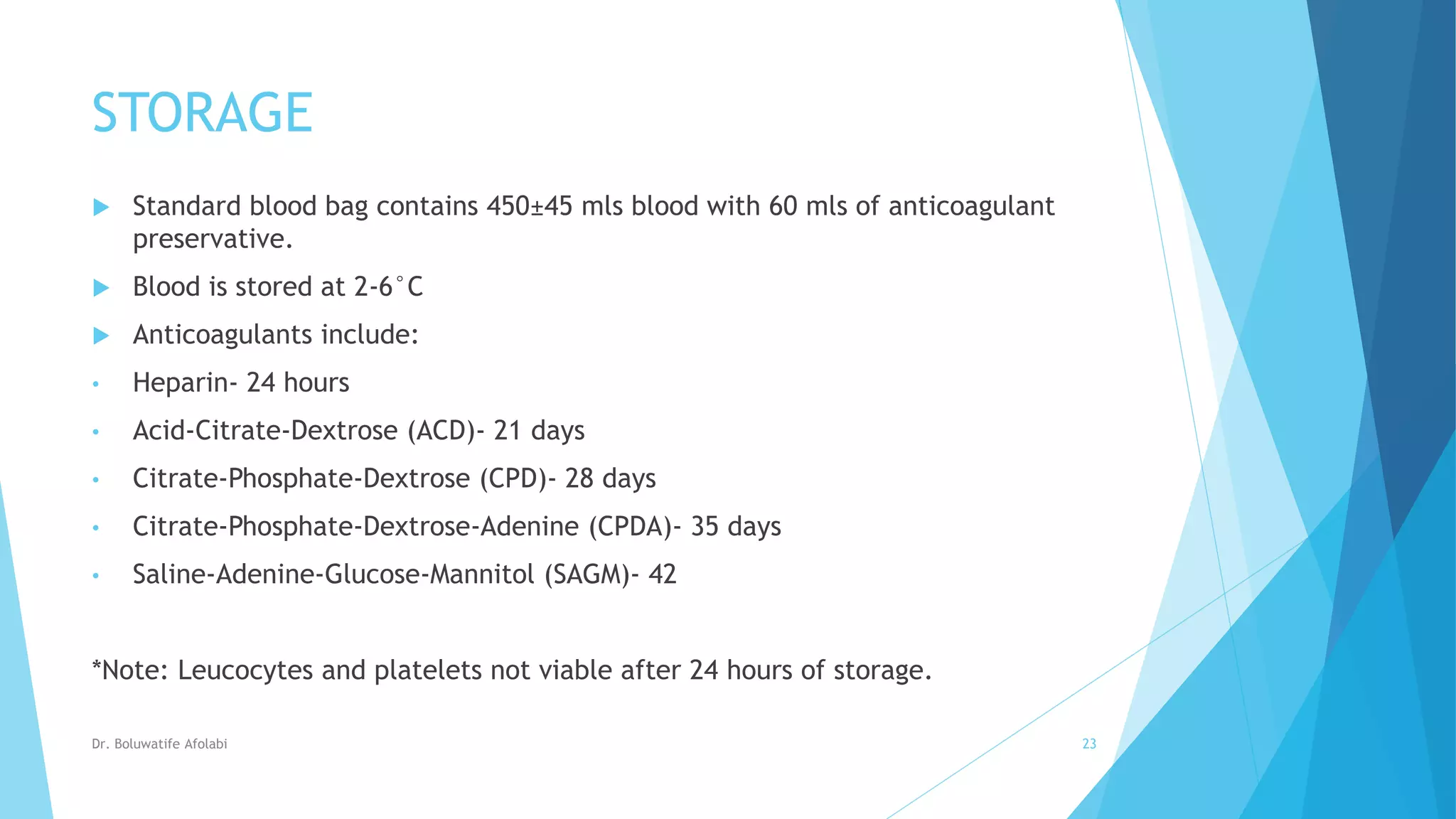 Blood Transfusion (Principles and procedure) | PPTX