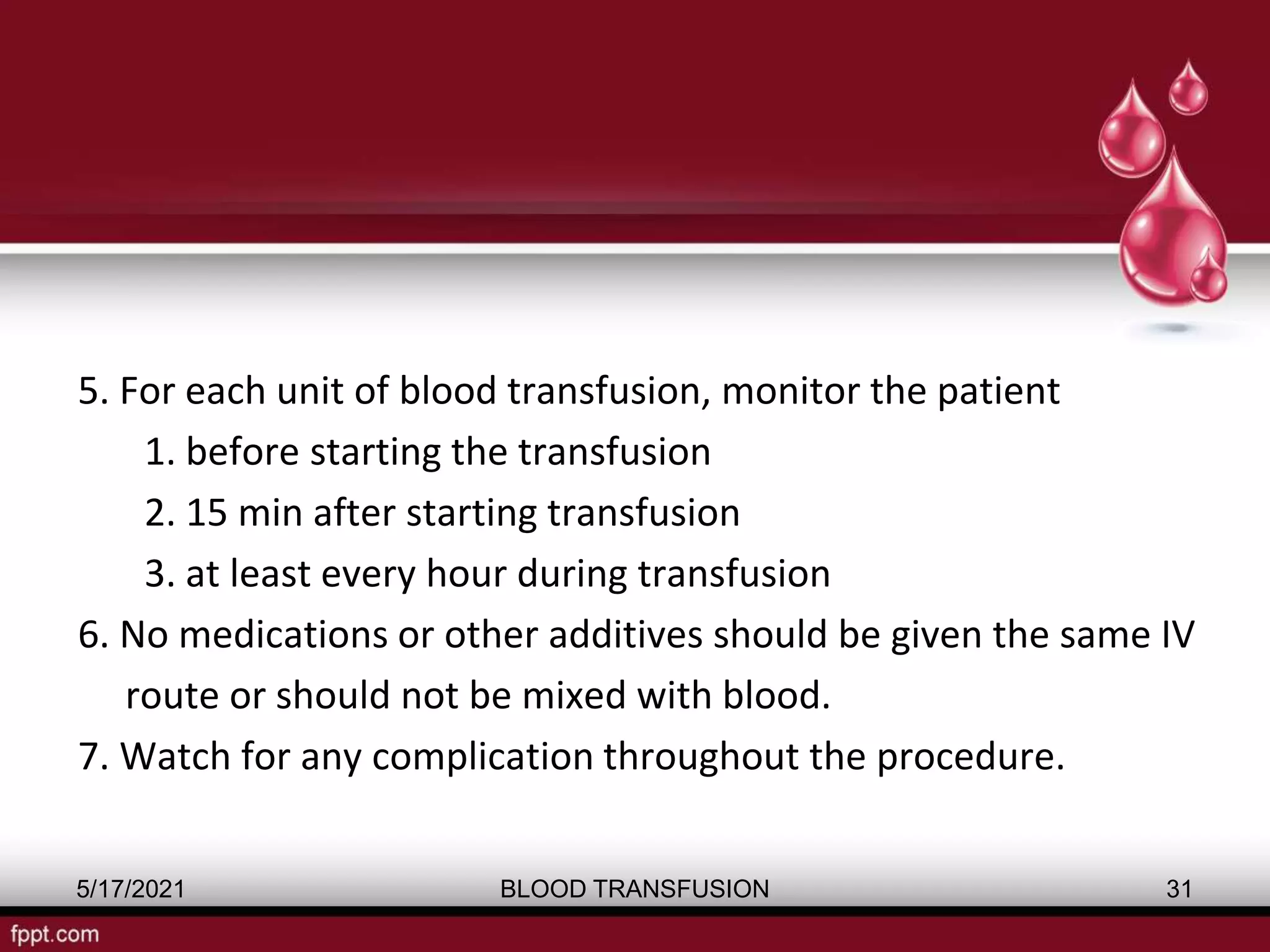 Blood transfusion | PPT