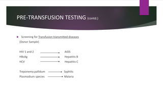Blood transfusion | PPTX