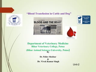 Blood_transfusion.ppt veterinary medicine | PPT