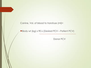 Blood_transfusion.ppt veterinary medicine | PPT