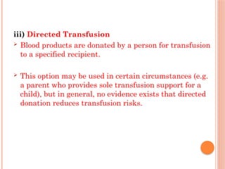 BLOOD TRANSFUSION NOTES AND BLOOD GROUPS | PPTX