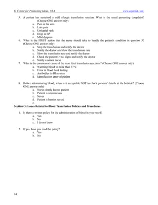 Blood transfusion .pdf is a safe and common | PDF