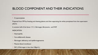 Blood and Blood Products Transfusion In Surgery | PPTX