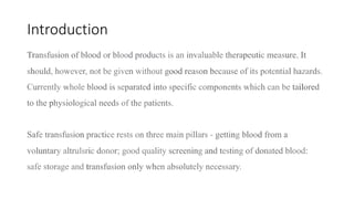 BLOOD TRANSFUSION for medical studentspdf | PDF