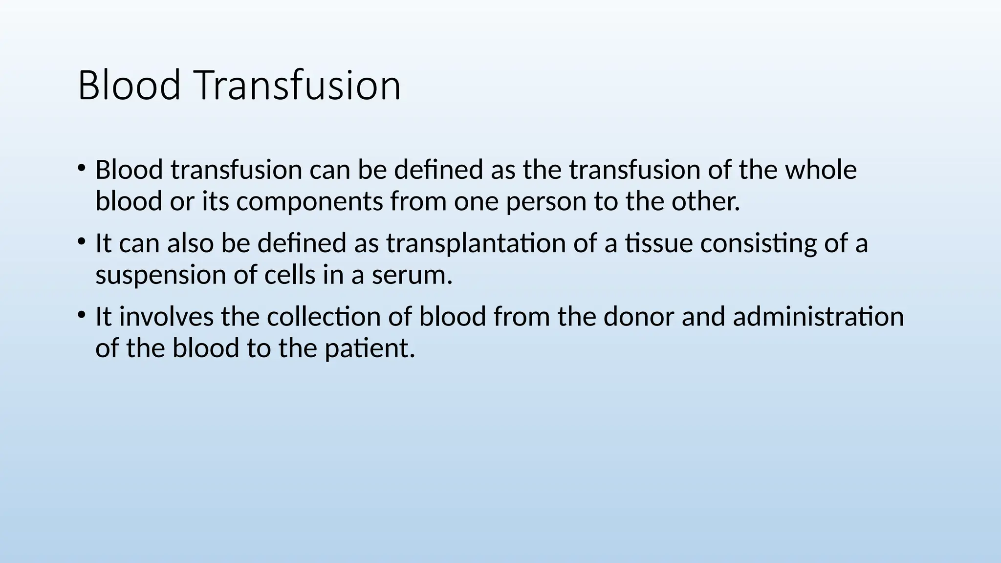 BLOOD TRANSFUSION and Reactions of blood transfusion .pptx