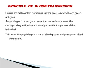 BLOOD TRANSFUSION physiology and pathology .pptx