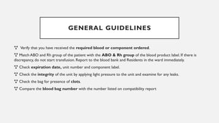 Blood transfusion - Indications and methods.pptx