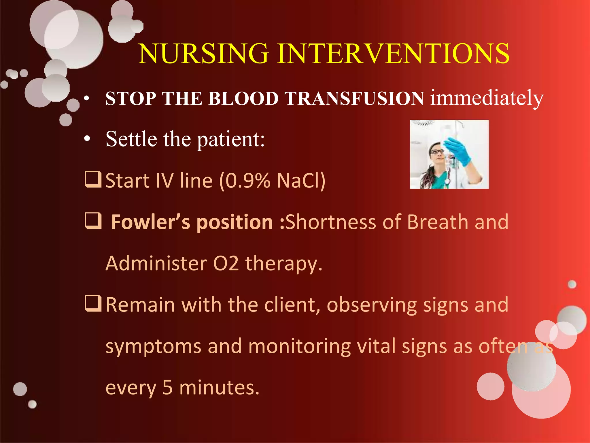 Blood transfusion & nursing responsibilities | PPTX