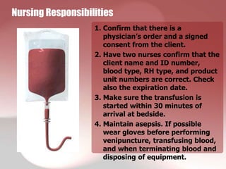 Blood transfusion skills | PPTX