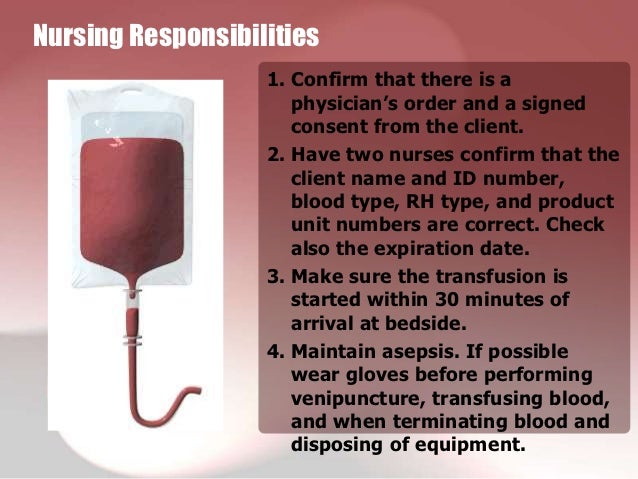 Blood transfusion skills