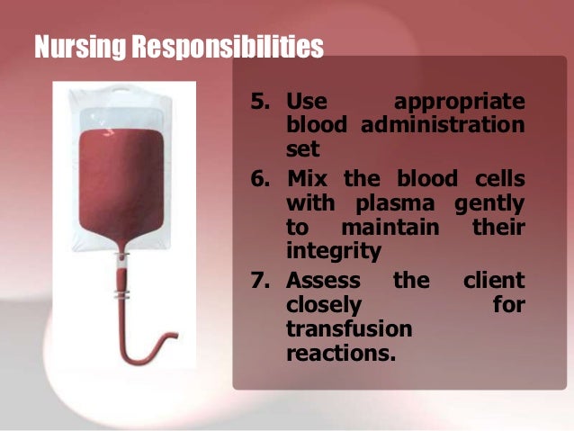 Blood transfusion skills