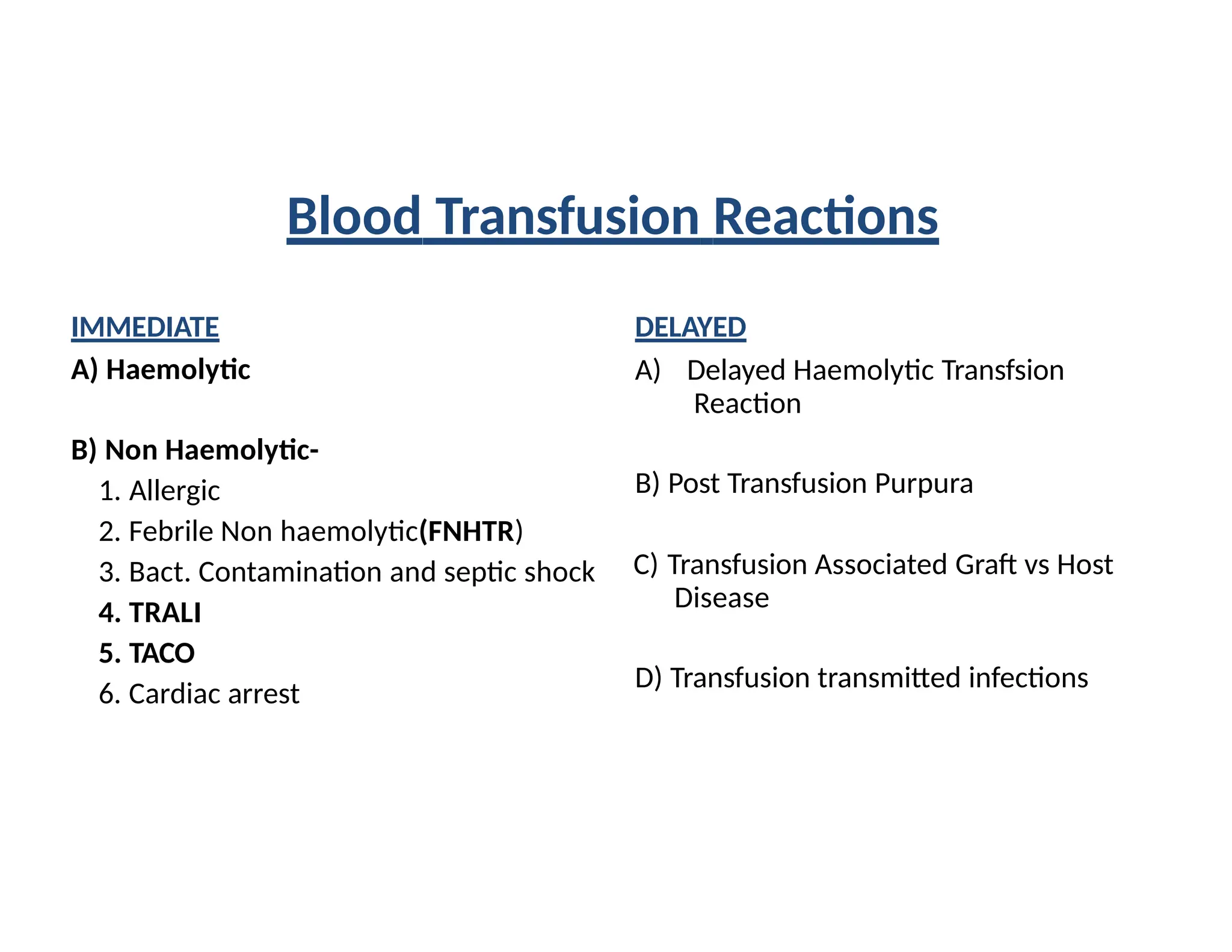 blood transfusion and blood products complications | PPTX