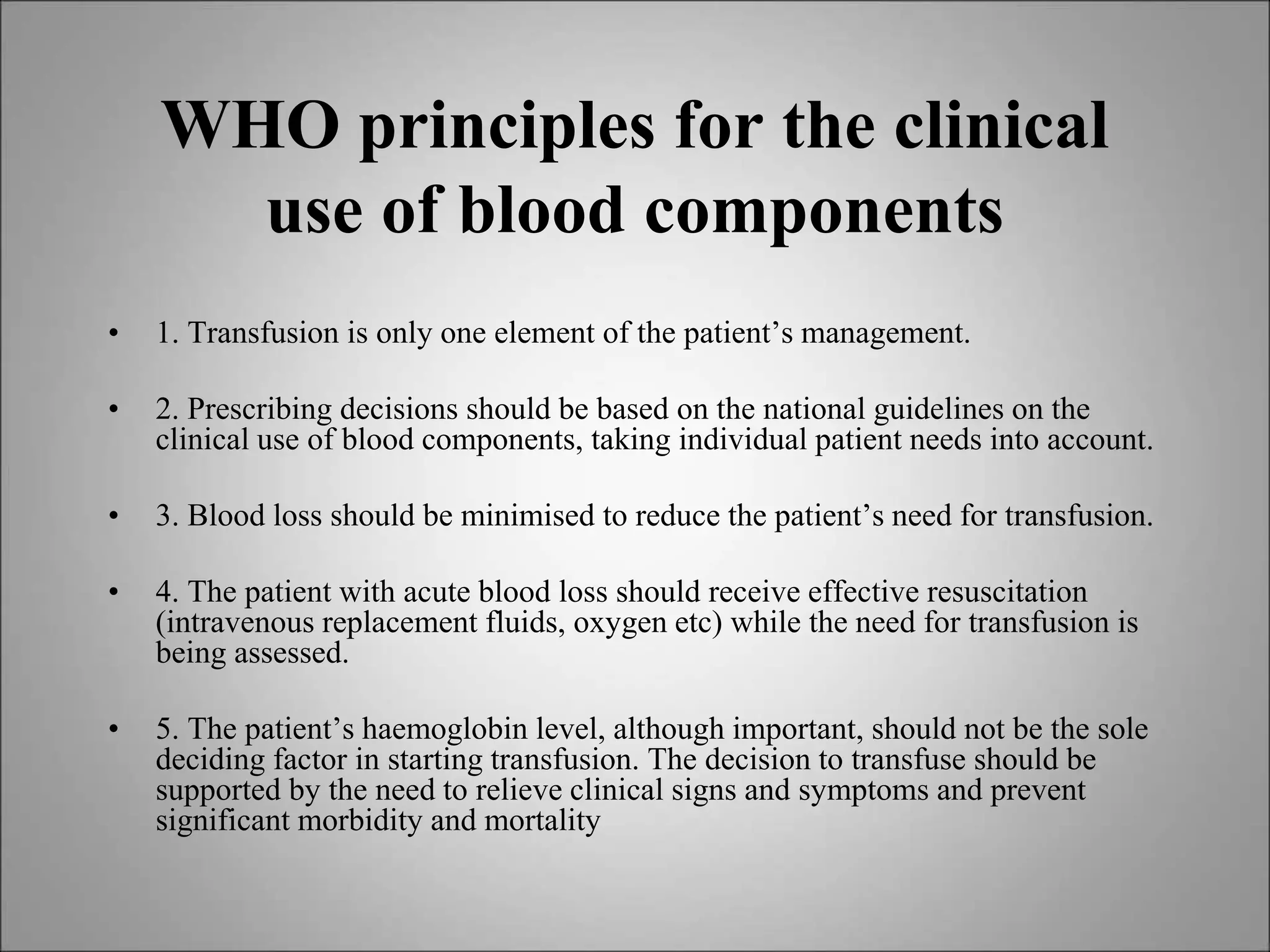Blood transfusion and its implication | PPT