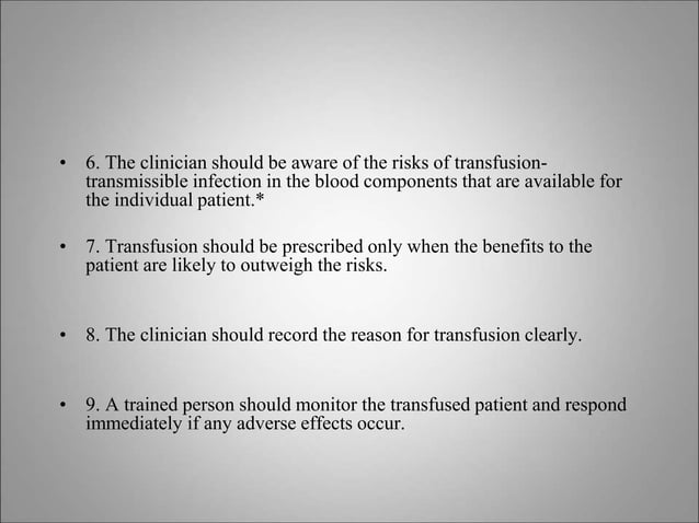 Blood transfusion and its implication | PPT | Blood Disorders | Diseases and Conditions