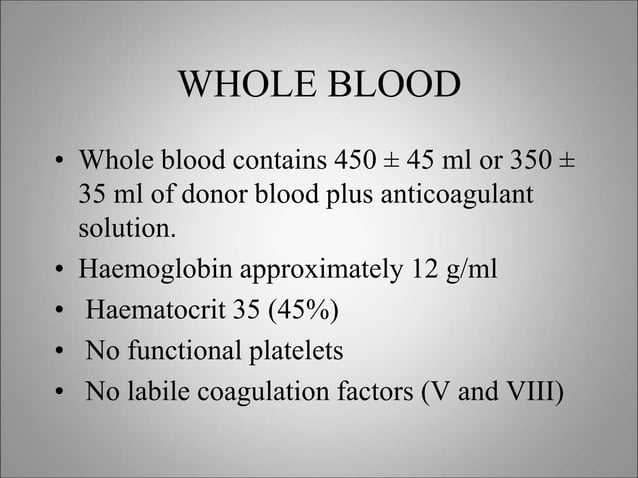 Blood transfusion and its implication | PPT | Blood Disorders | Diseases and Conditions