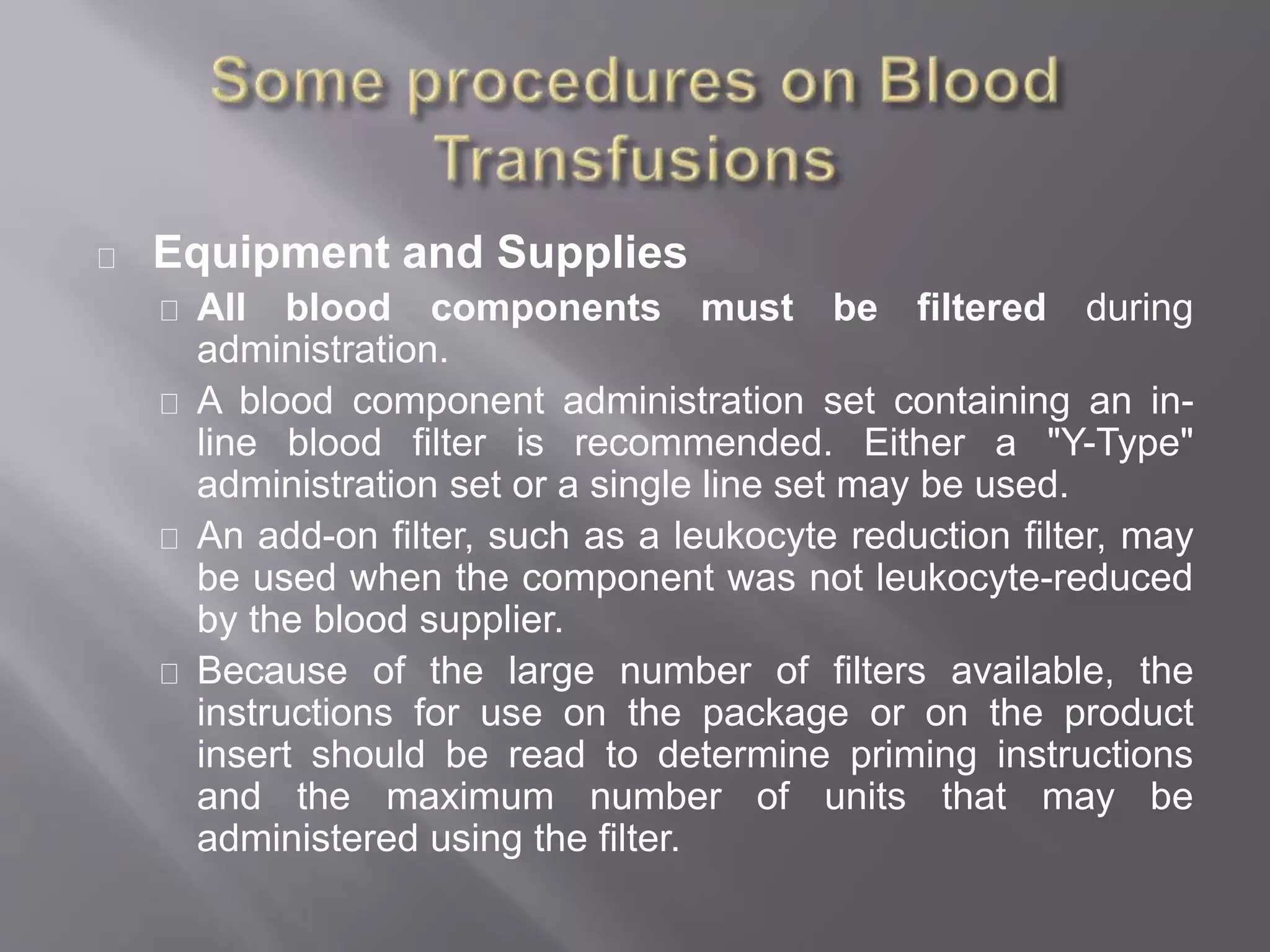 Blood transfusion and its moral implications, | PPTX