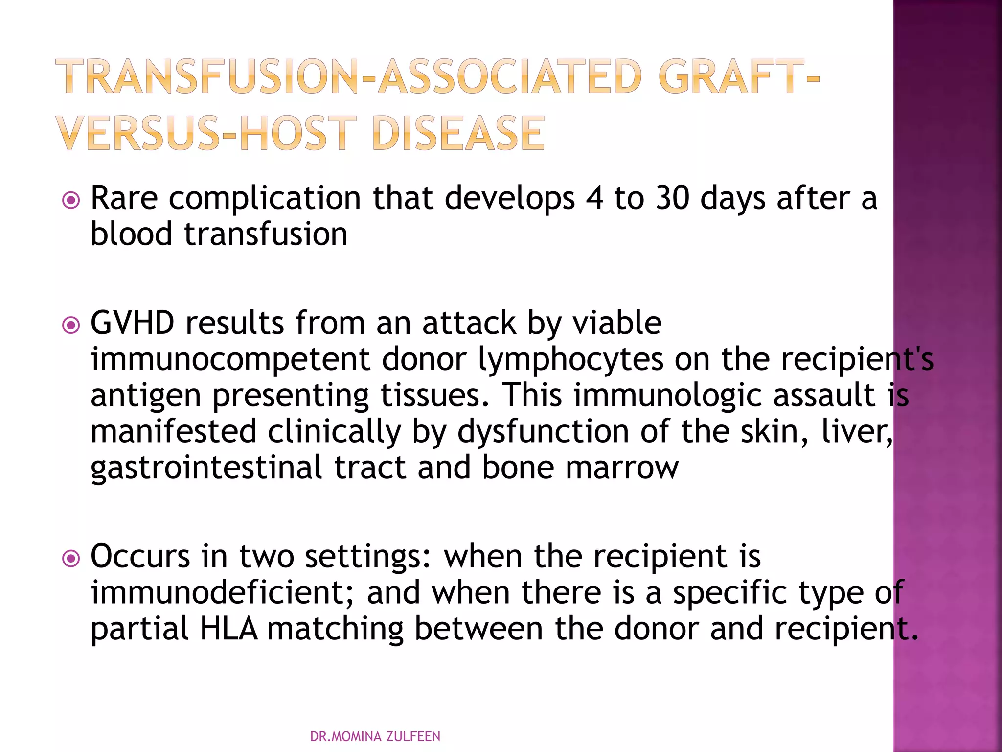 Blood transfusion and its reactions in obstetrics | PPTX