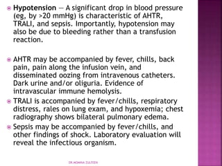 Blood transfusion and its reactions in obstetrics | PPTX