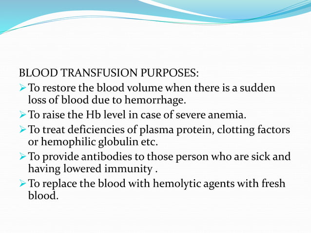 Blood transfusion and its reactions ppt | PPTX