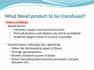 Blood Transfusion and Thalassemia.ppt
