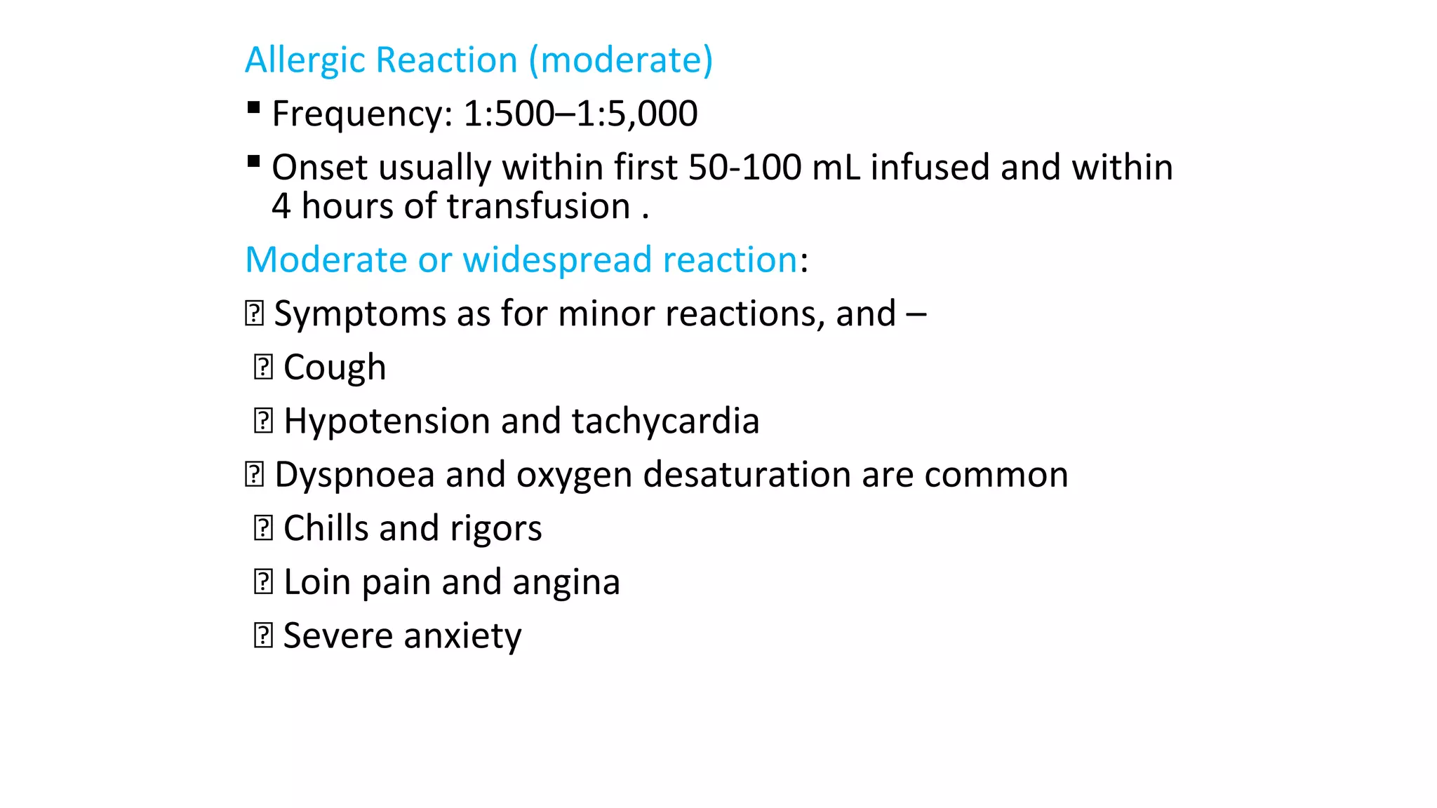 Blood transfusion and transfusion reactions | PPT