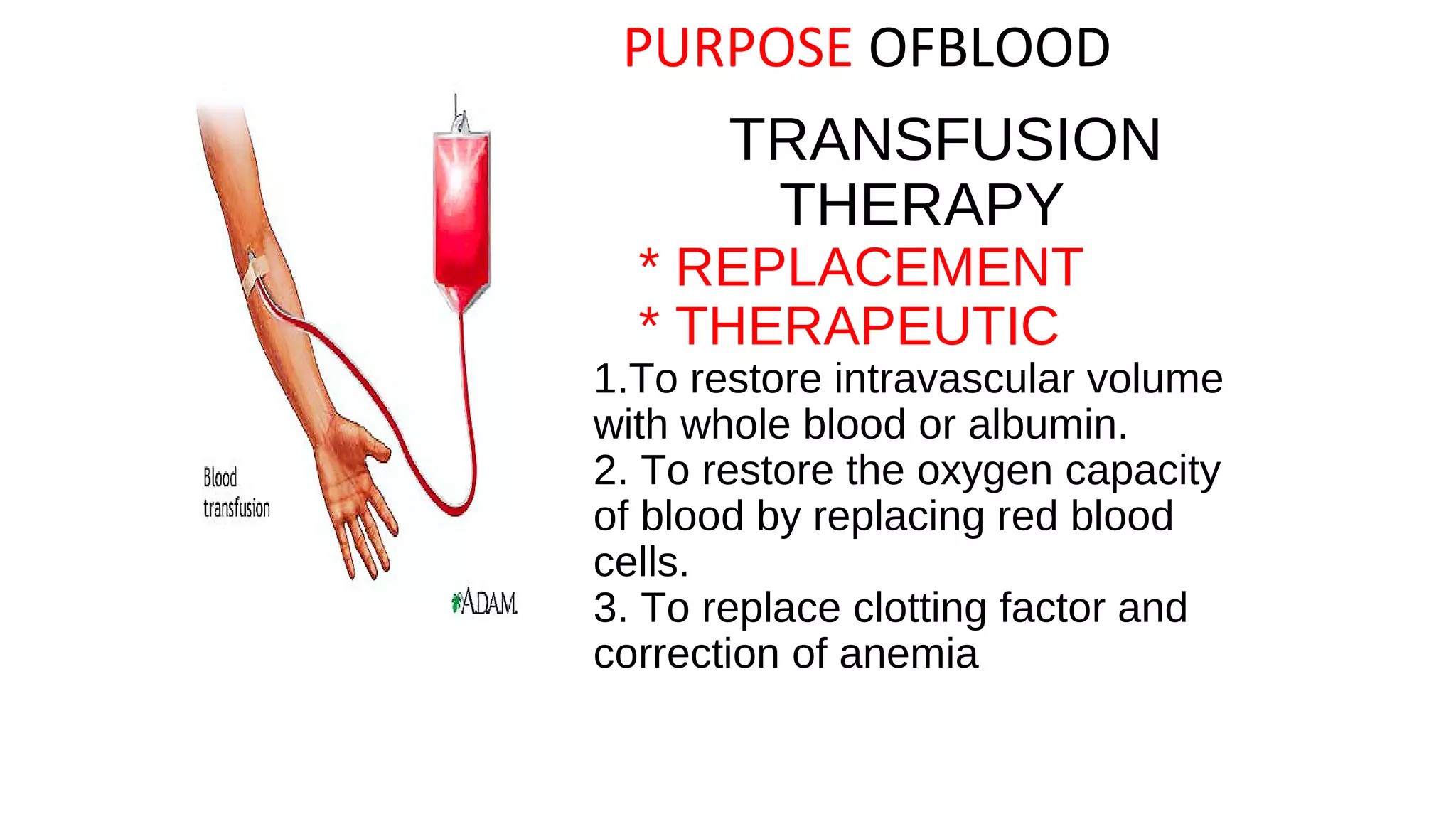 Blood transfusion and transfusion reactions | PPT
