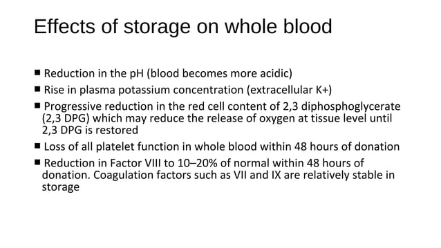 Blood transfusion and transfusion reactions | PPT