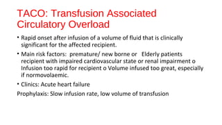 Blood transfusion and transfusion reactions | PPT