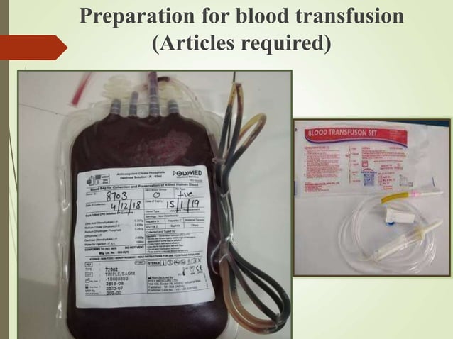 Blood transfusion (CPD) nursing students | PPT