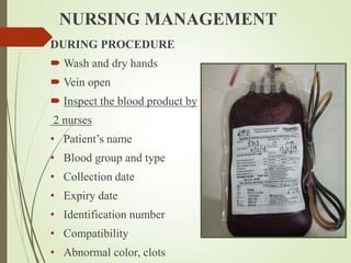 Blood transfusion (CPD) nursing students | PPT