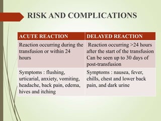 Blood transfusion (CPD) nursing students | PPT
