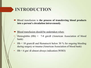 Blood transfusion (CPD) nursing students | PPT