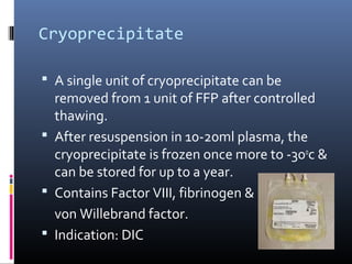 Blood transfusion | PPT | Blood Disorders | Diseases and Conditions