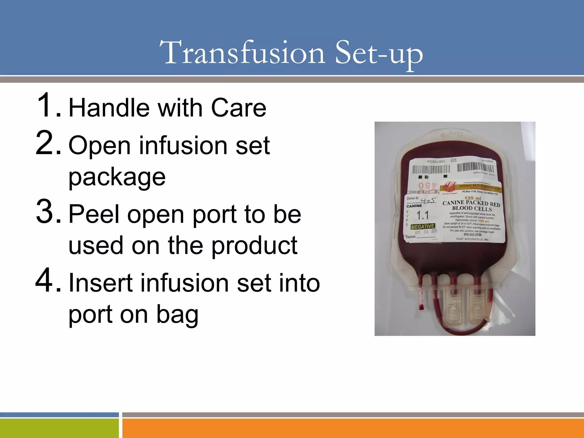 Blood Transfusion for the Veterinary Technician | PPT