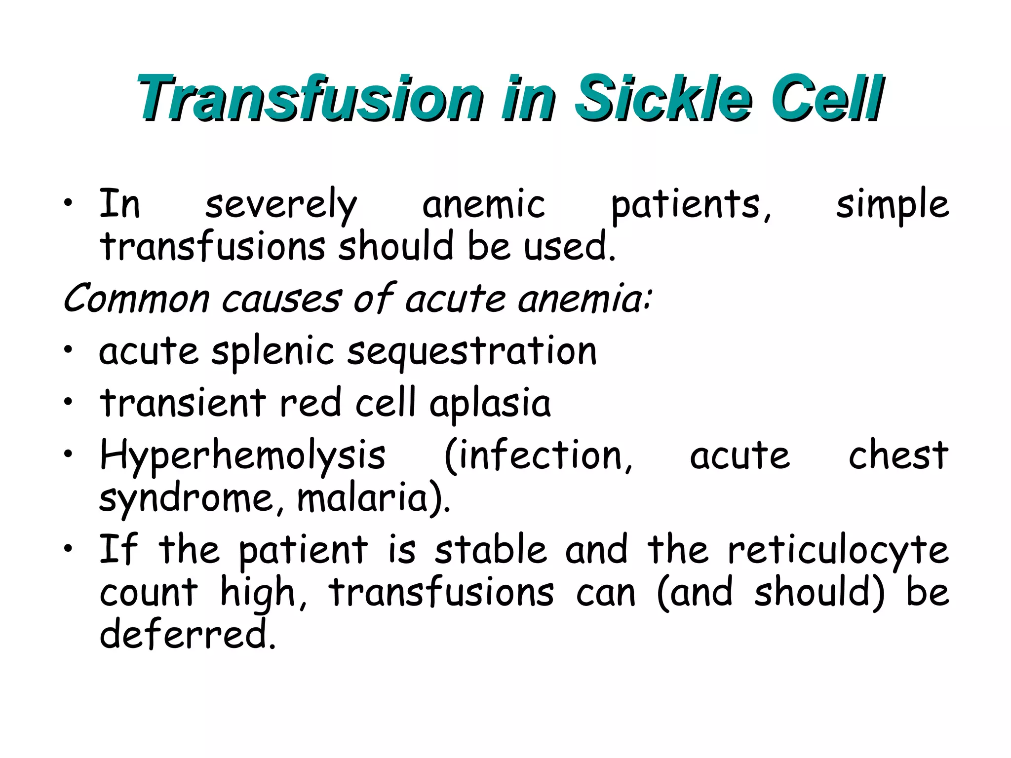 Blood transfusion guidelines in clinical practice | PPT