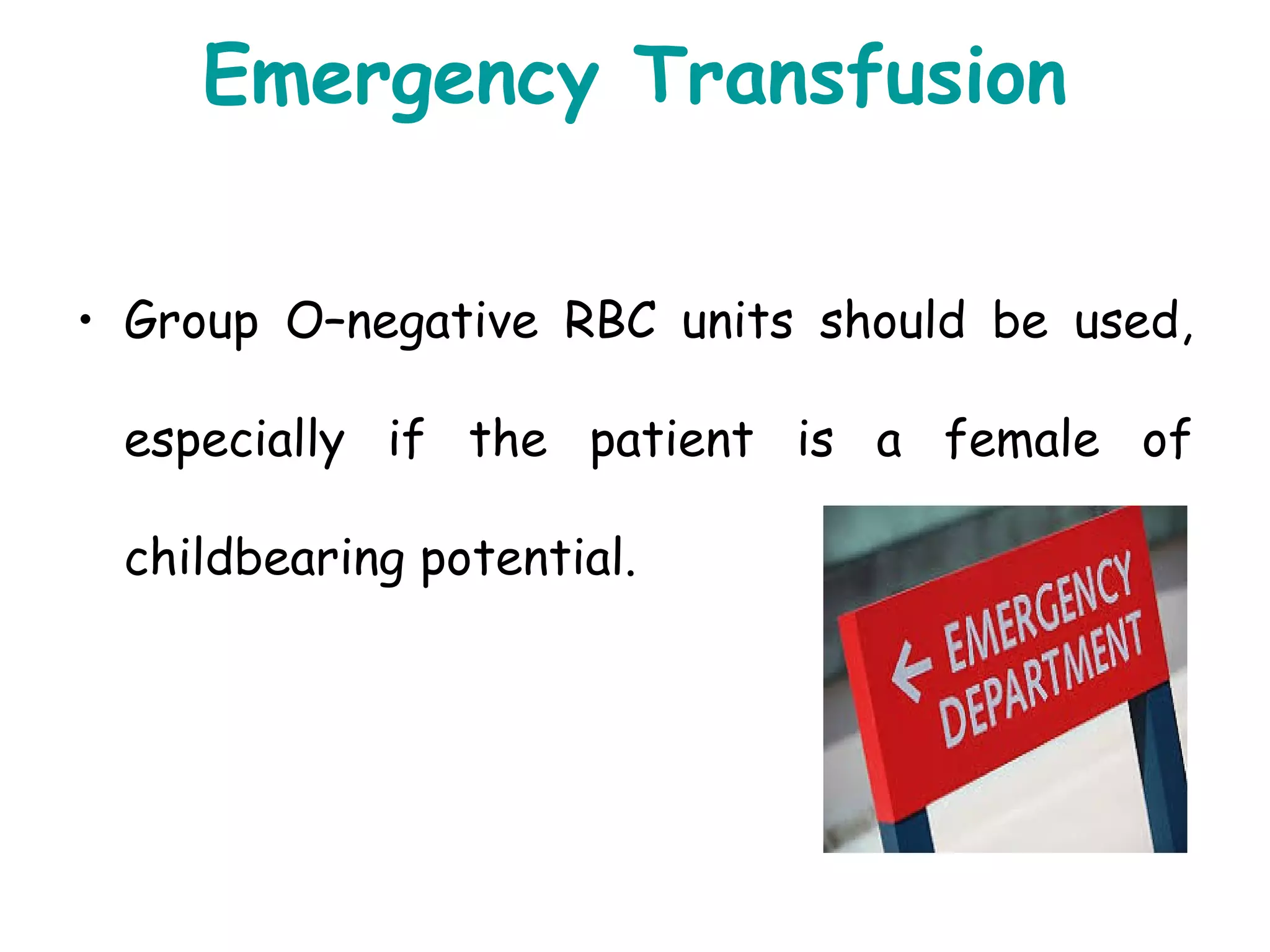 Blood transfusion guidelines in clinical practice | PPT