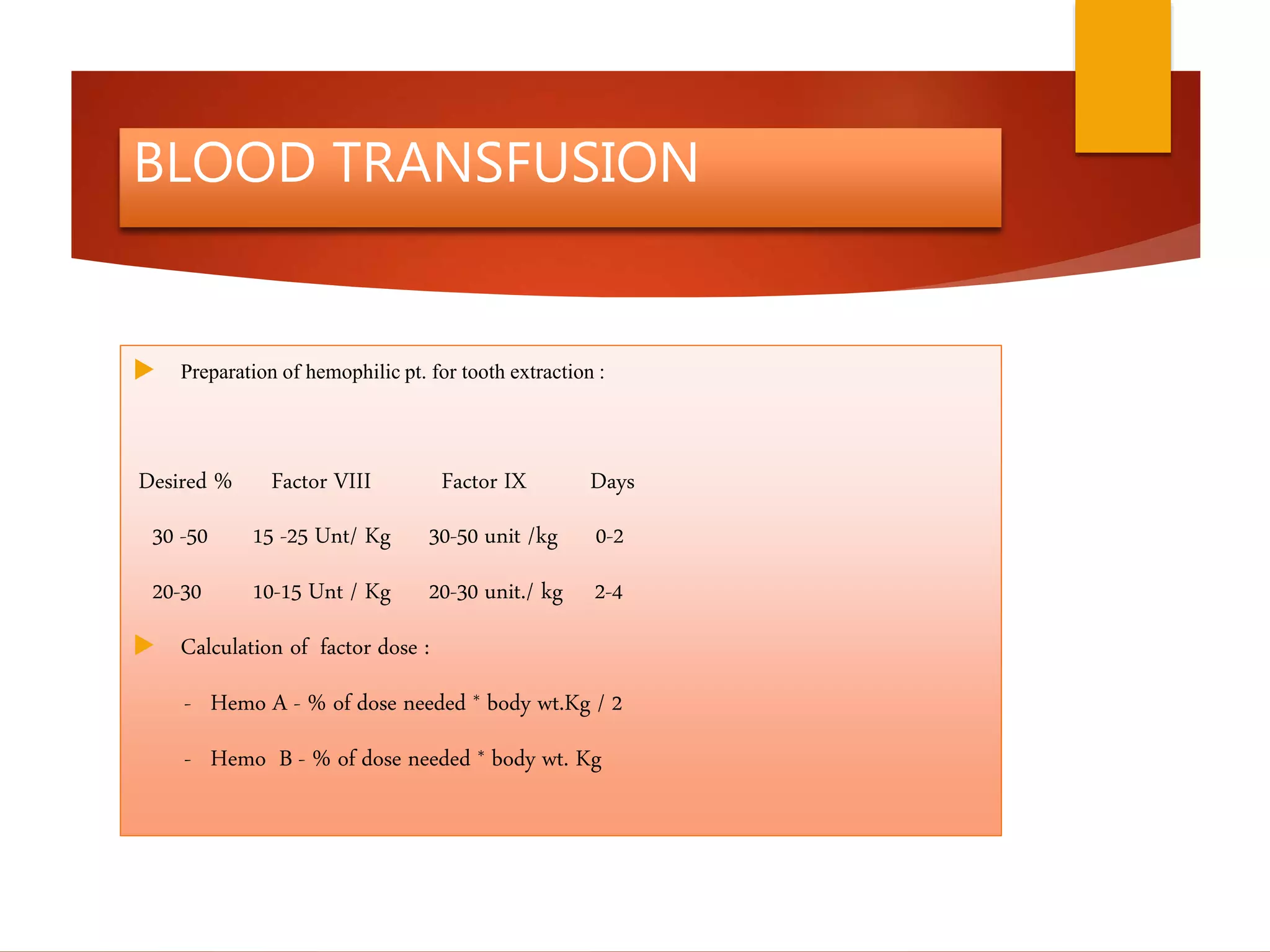 Blood transfusion & Hemophilia... | PPTX