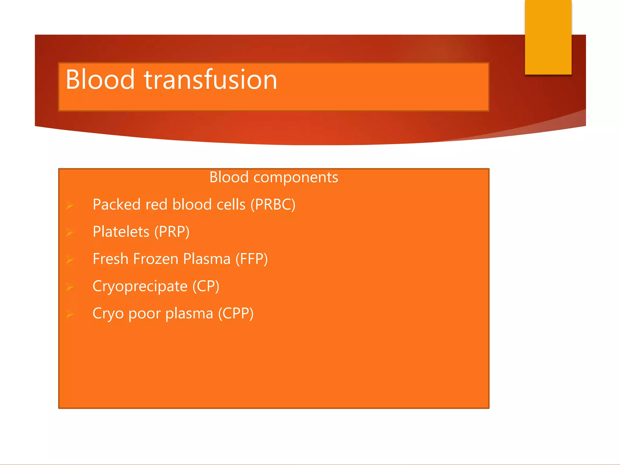 Blood transfusion & Hemophilia... | PPTX
