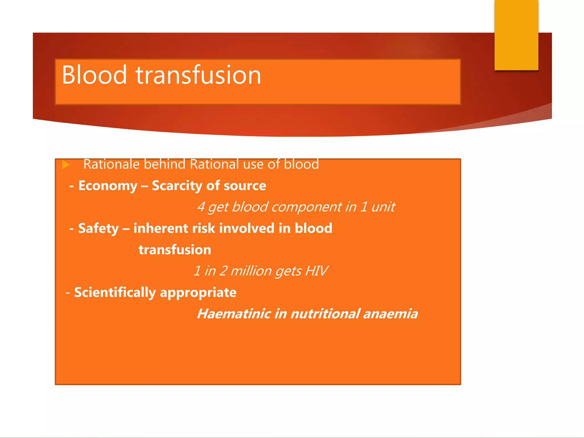 Blood transfusion & Hemophilia... | PPTX
