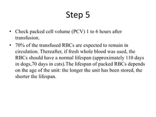 Blood transfusion in animals | PPTX