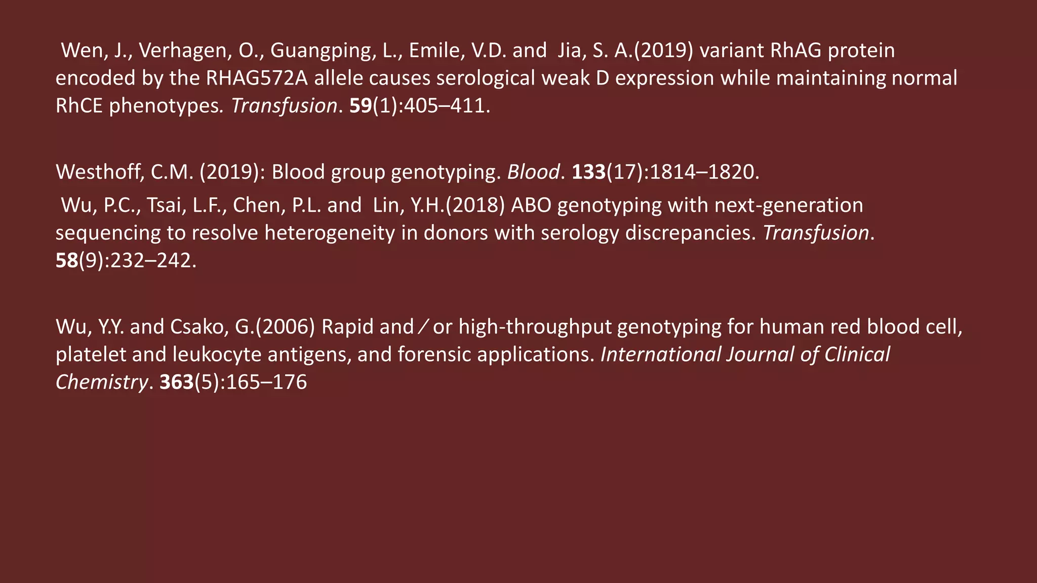 Blood transfusion in genomic era | PPTX | Blood Disorders | Diseases ...