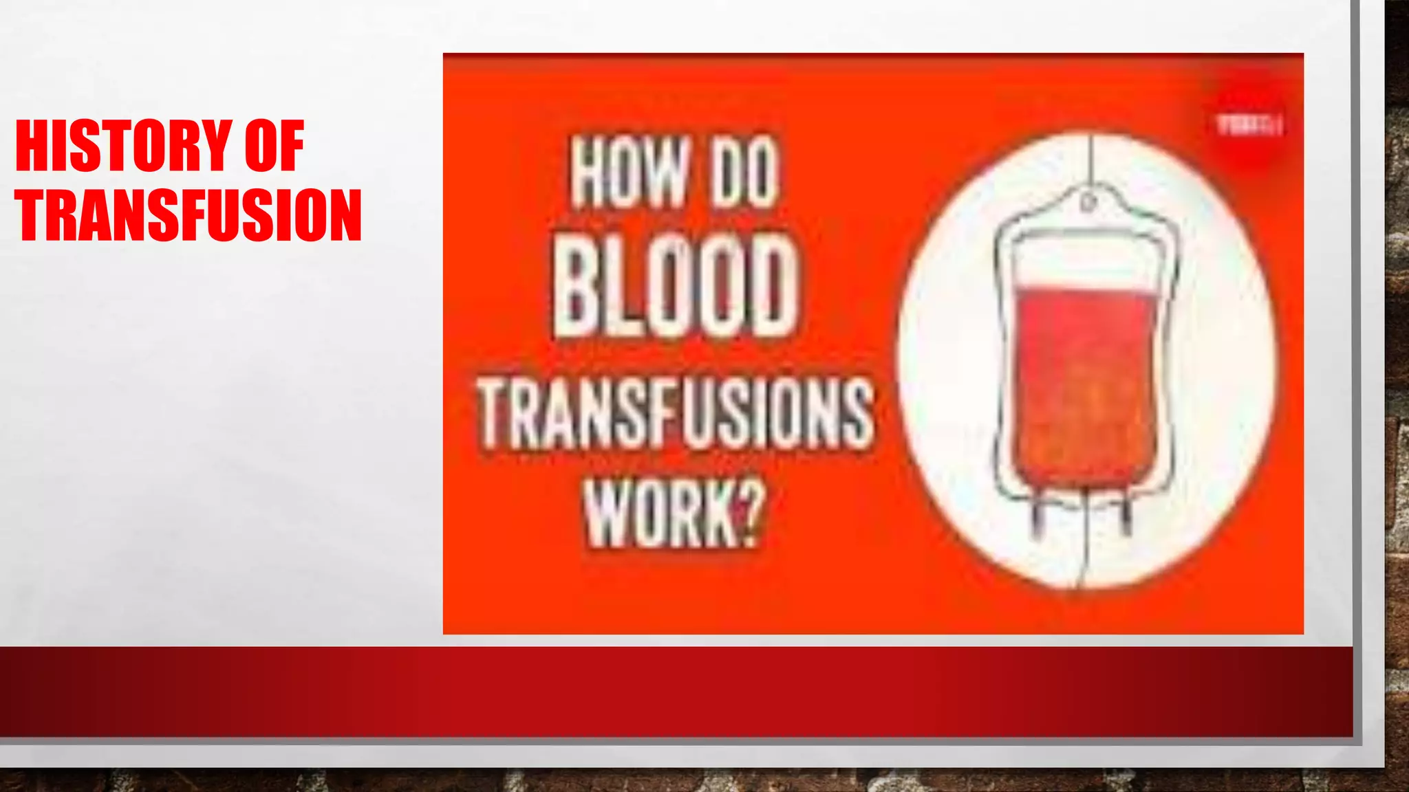 Blood transfusion in oral and maxillofacial surgery | PPTX