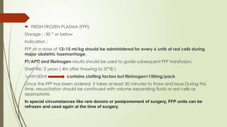Blood Transfusion In Pregnancy, its risks and needs | PPTX