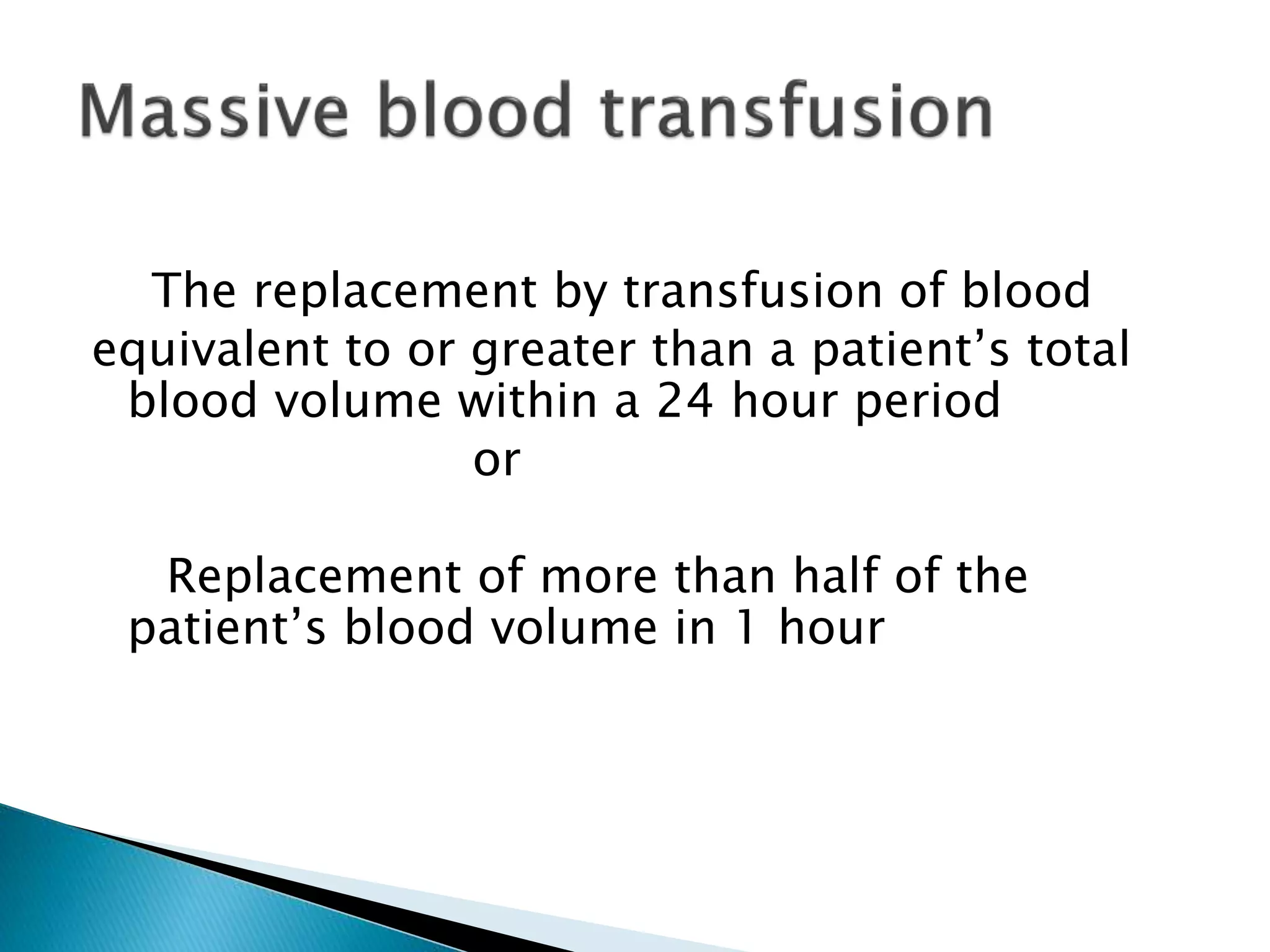 Blood transfusion in surgery | PPTX