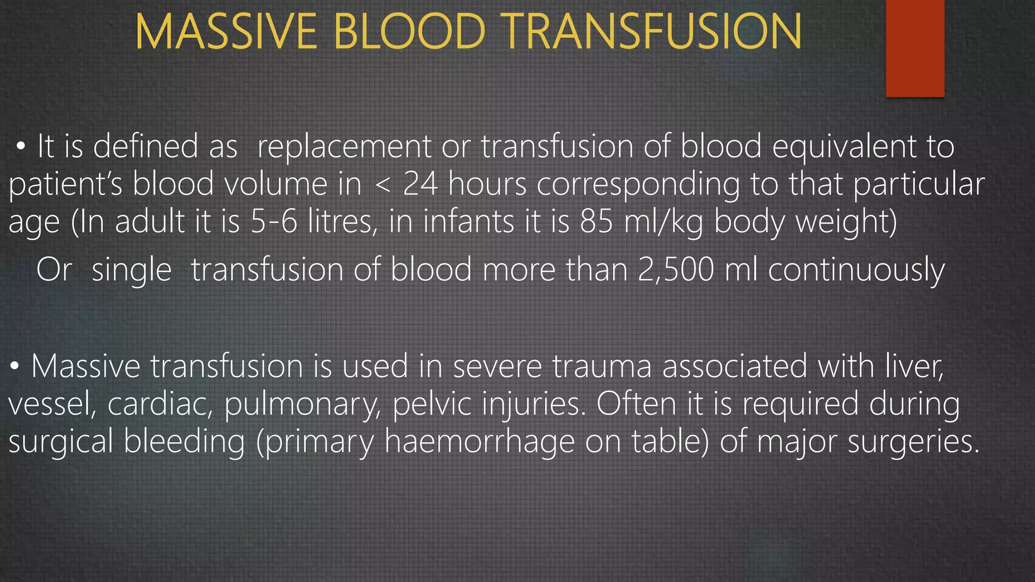 Blood transfusion lecture for mbbs | PPTX