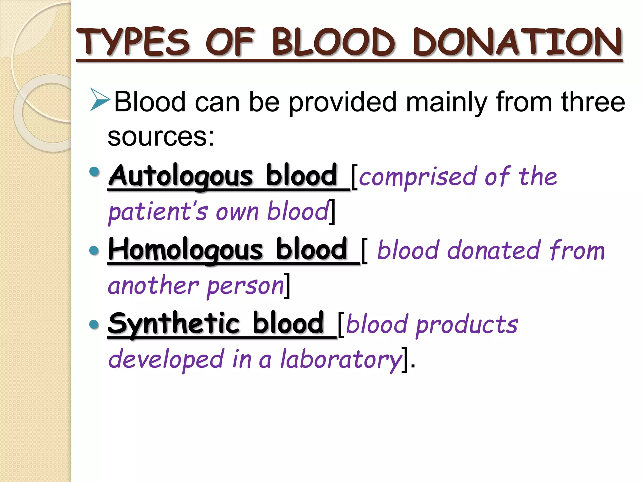 Blood transfusion pptn | PPTX