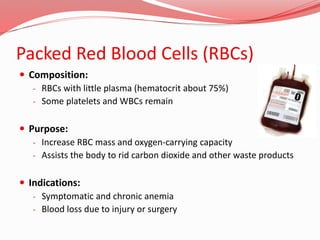 Blood transfusionpresentation | PPTX