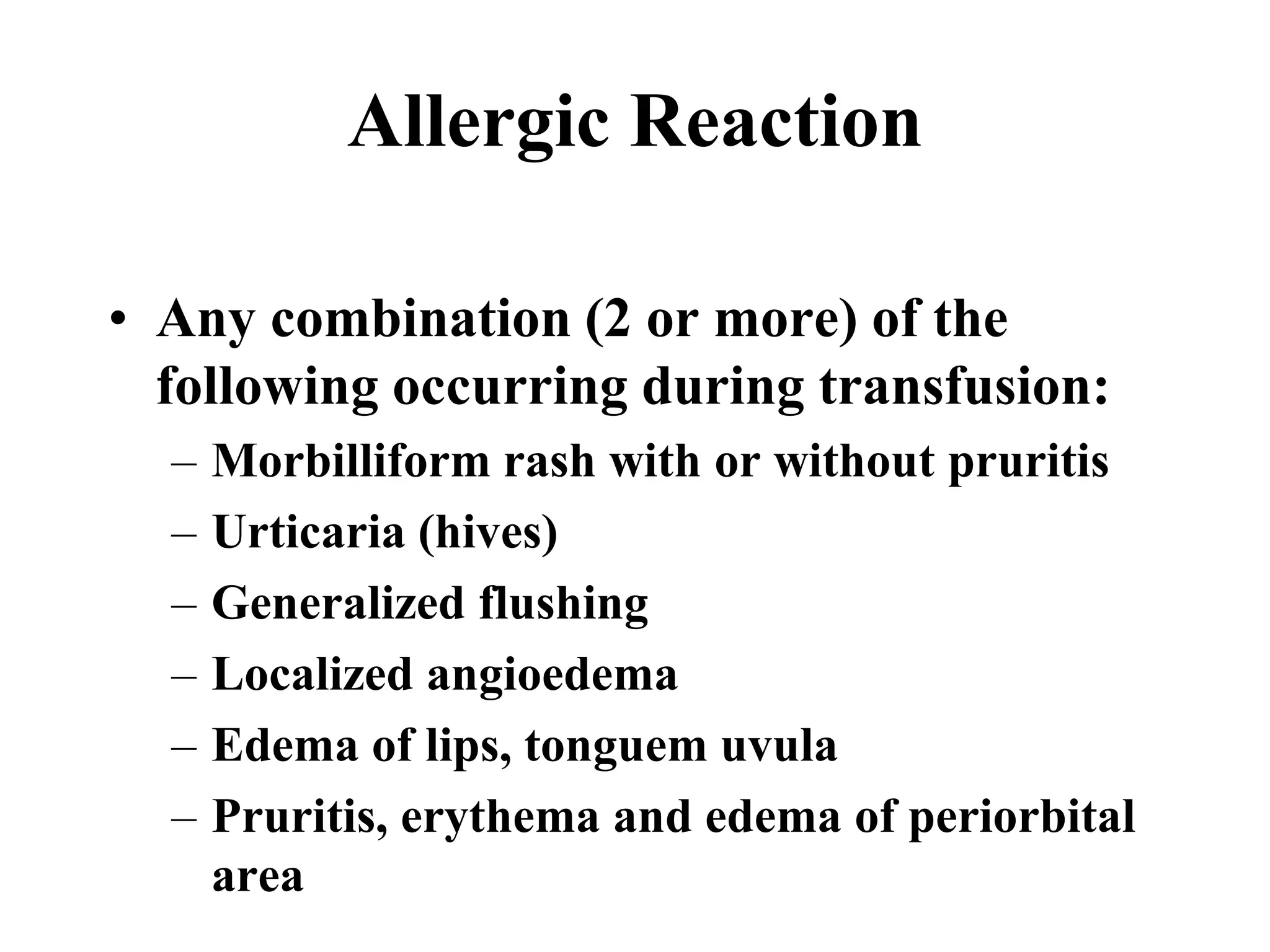 Blood transfusion reaction | PPT